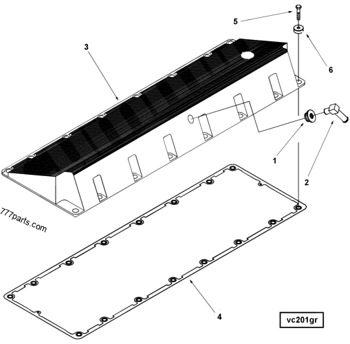 3401297 Rocker lever cover - Cummins spare part | 777parts.com
