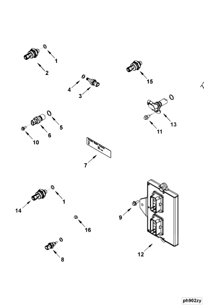 3408484 Pressure sensor - Cummins spare part | 777parts.com