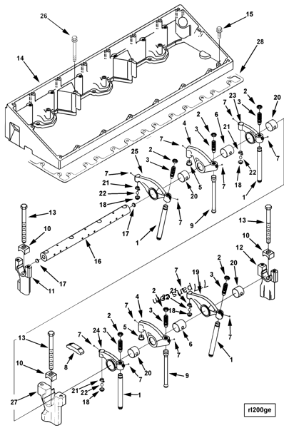 3417923 Rocker lever socket - Cummins spare part | 777parts.com