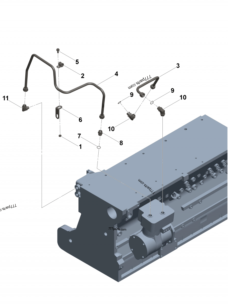 3417970 Compressor water outlet tube - Cummins spare part | 777parts.com