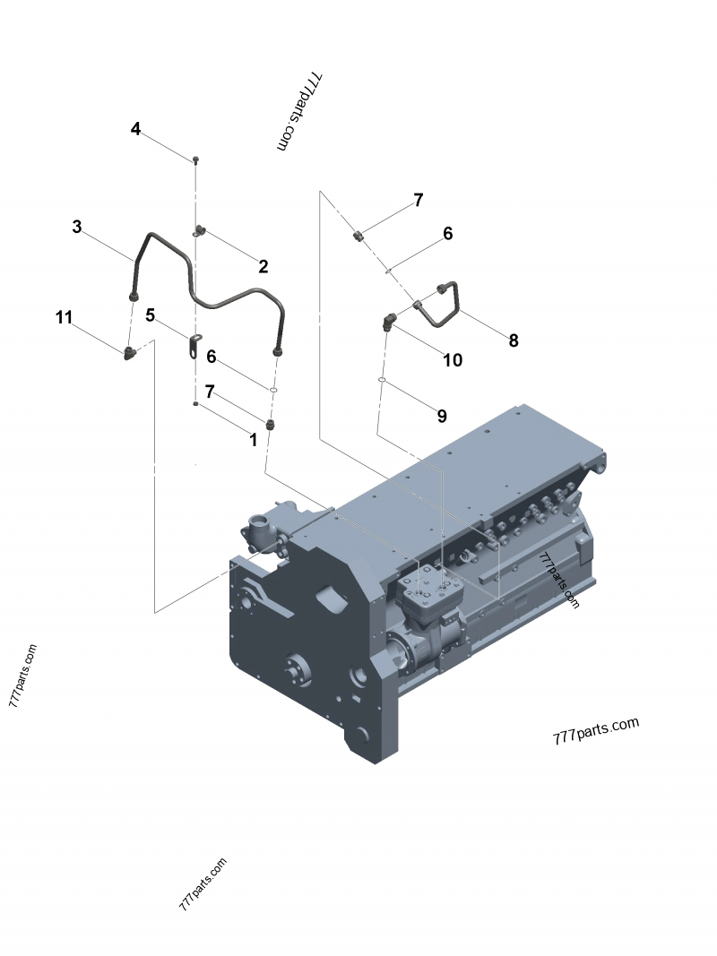 3417970 Compressor water outlet tube - Cummins spare part | 777parts.com