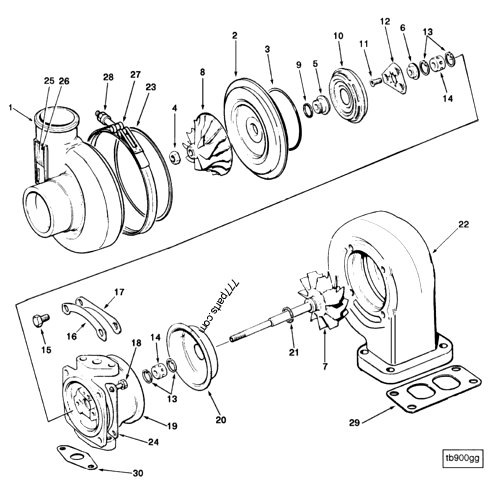 3518987 Turbocharger thrust bearing - Cummins spare part | 777parts.com
