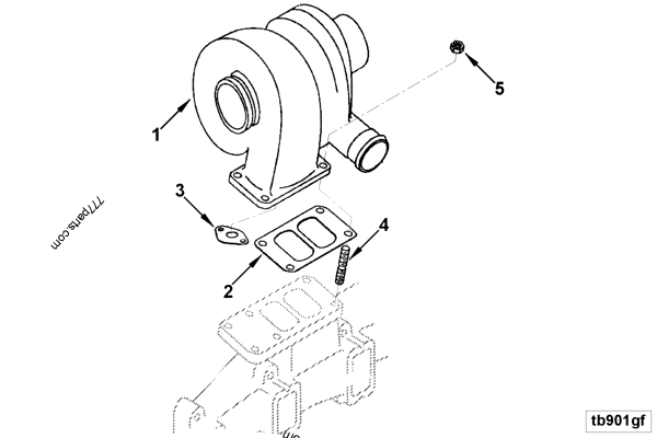 3519807 Turbocharger gasket - Cummins spare part | 777parts.com