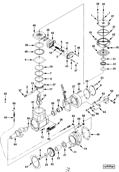 3558094 Air compressor - Cummins spare part | 777parts.com