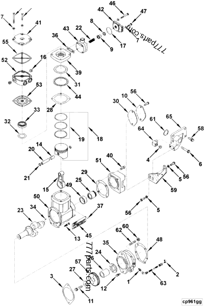 3558828 Unloading valve body - Cummins spare part | 777parts.com