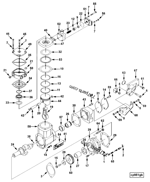 3558828 Unloading valve body - Cummins spare part | 777parts.com