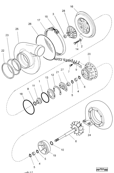 3591283 Heat exchanger82 drying turbocharger - Cummins spare part ...