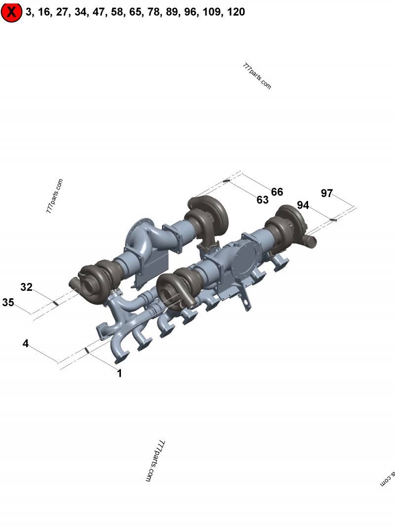 3591937 Heat exchanger82 drying turbocharger - Cummins spare part ...