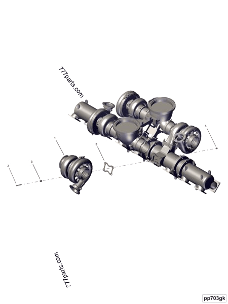3591937 Heat exchanger82 drying turbocharger - Cummins spare part ...