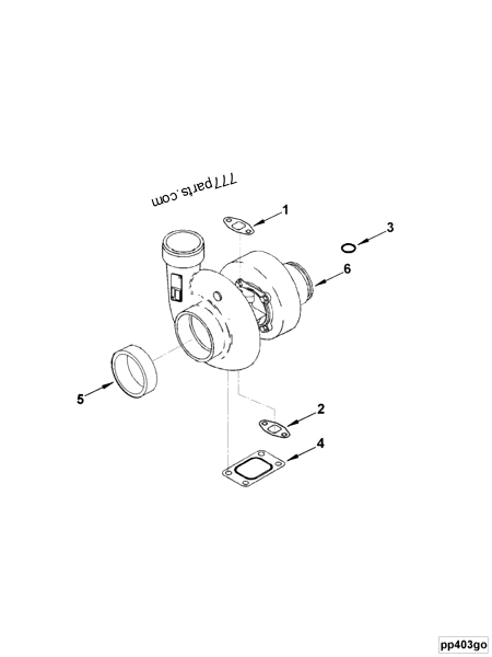 3594060 Turbocharger - Cummins spare part | 777parts.com