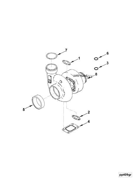 3594111 Turbocharger,hc5a - Cummins spare part | 777parts.com
