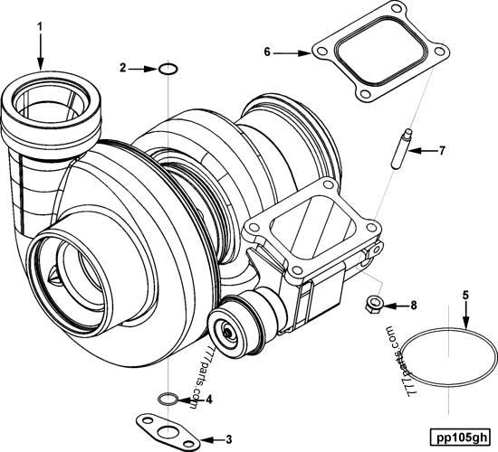 3595972 Turbocharger - Cummins spare part | 777parts.com