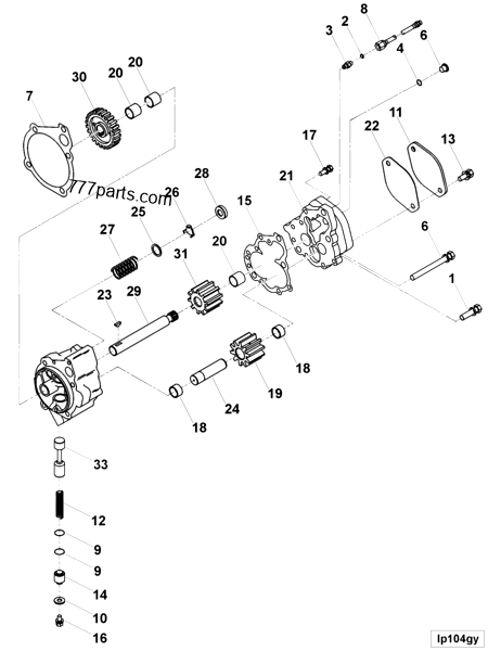 3609833 Lubricating oil pump - Cummins spare part | 777parts.com