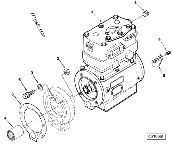 3609997 Air compressor - Cummins spare part | 777parts.com