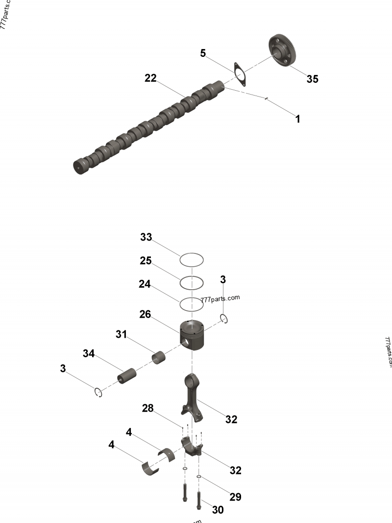 3631245 Piston engine kit - Cummins spare part | 777parts.com