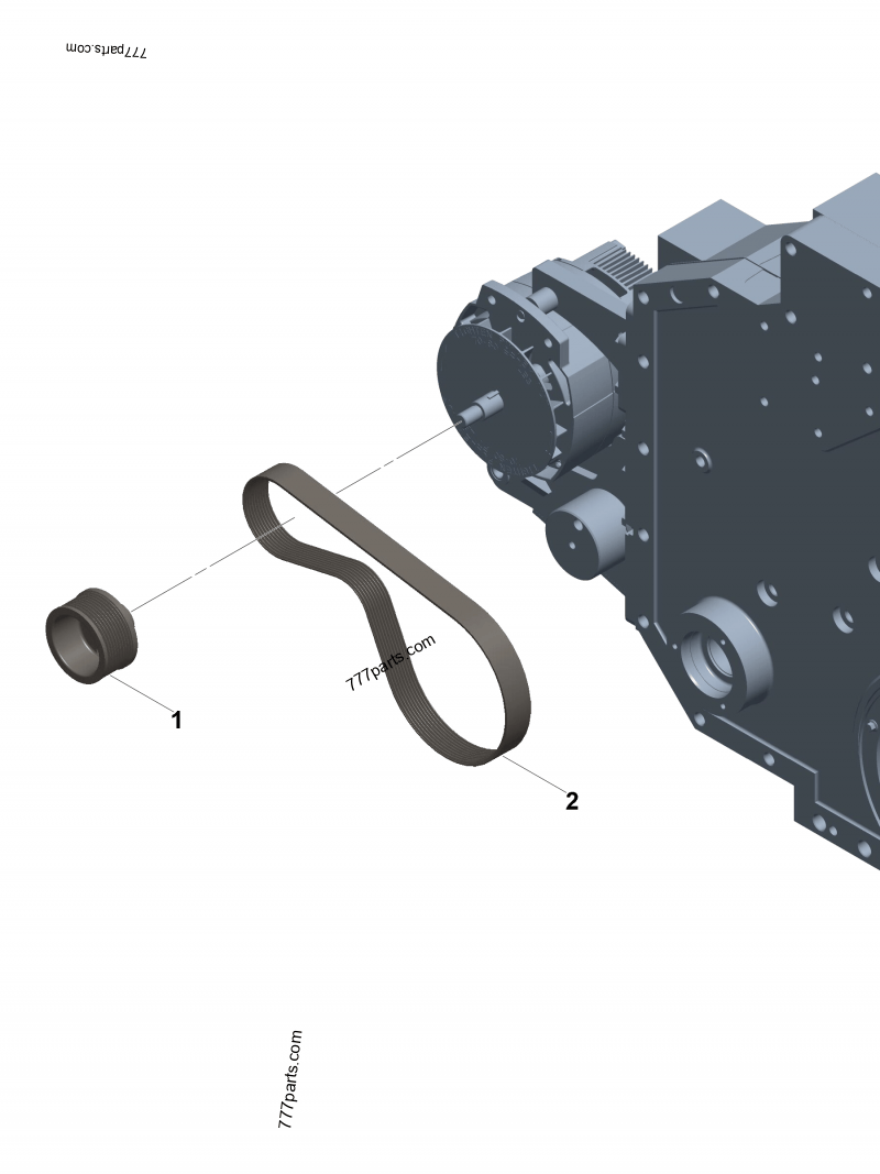 3644379 V ribbed belt - Cummins spare part | 777parts.com