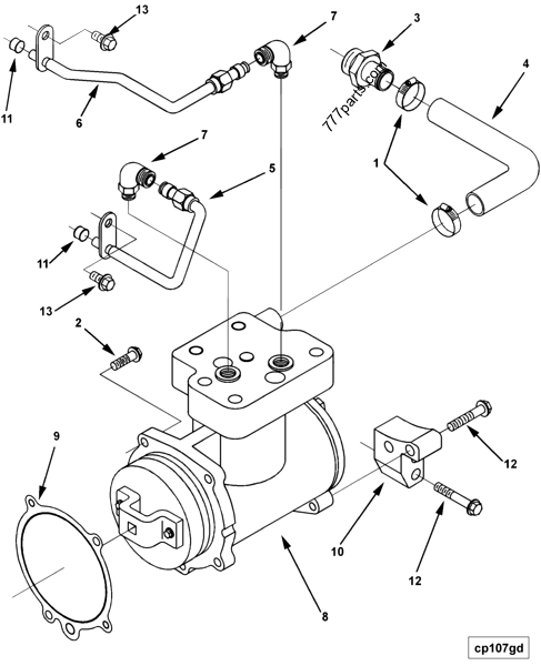 3679303 Plain hose coupling - Cummins spare part | 777parts.com
