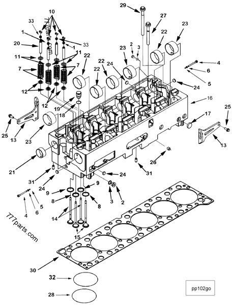 3680318 Valve spring guide - Cummins spare part | 777parts.com