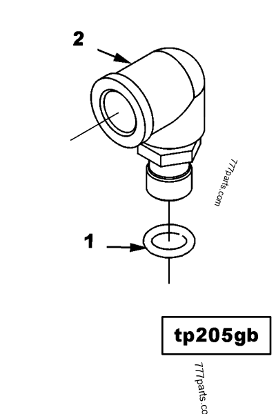 3683428 Plain union elbow - Cummins spare part | 777parts.com