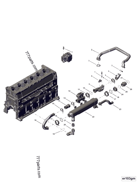 3683677 Tube retainer - Cummins spare part | 777parts.com