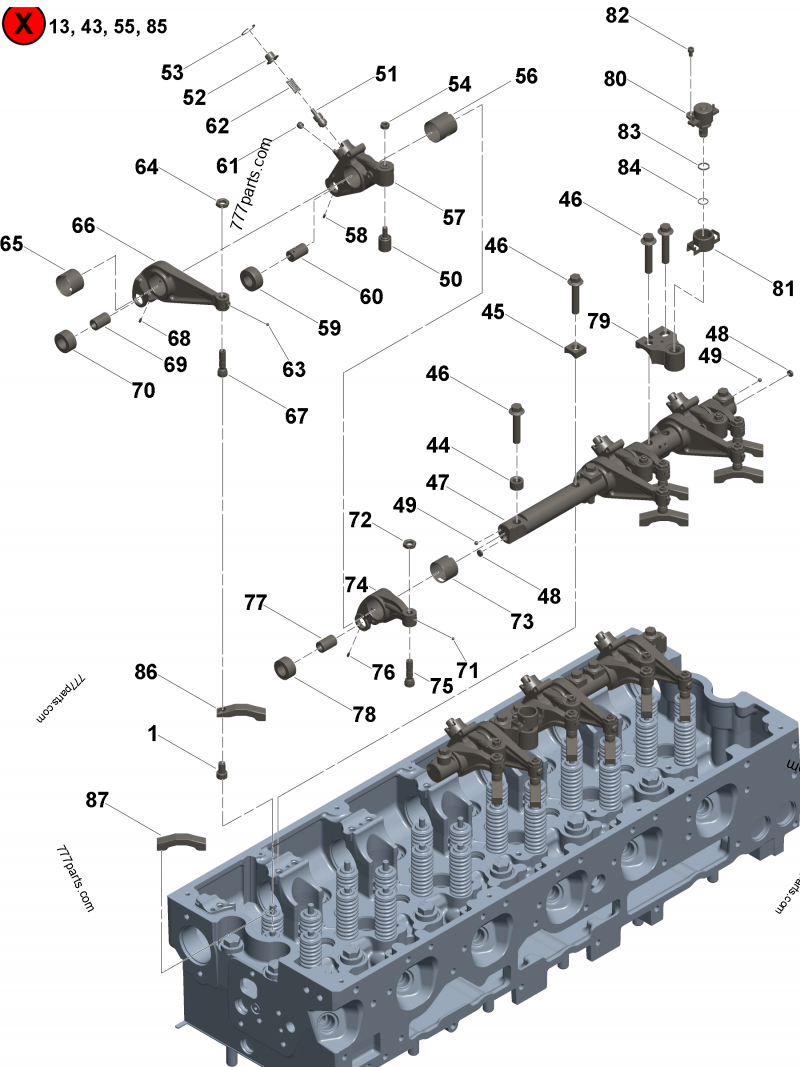 3685689 Rocker lever - Cummins spare part | 777parts.com