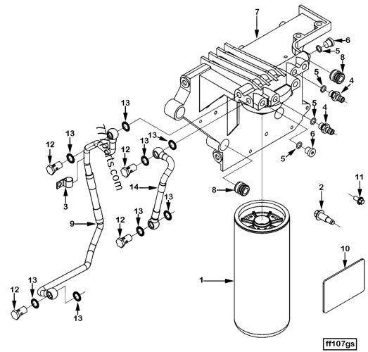 3685986 Fuel transfer tube - Cummins spare part | 777parts.com