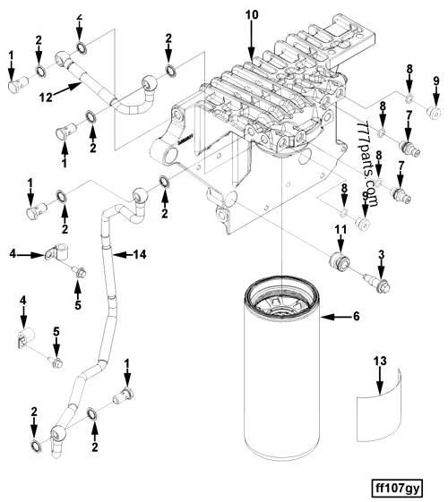 3685986 Fuel transfer tube - Cummins spare part | 777parts.com