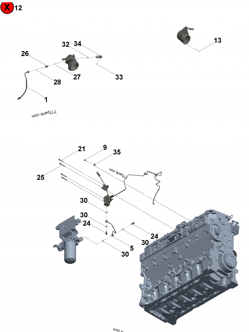 3686371 Solenoid valve - Cummins spare part | 777parts.com