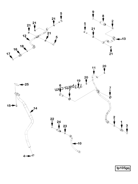 3686636 Tur oil drain tube - Cummins spare part | 777parts.com