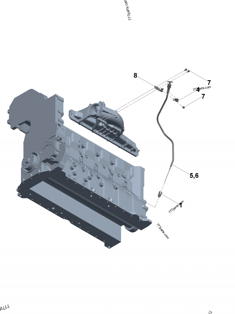3688424 Dipstick - Cummins spare part | 777parts.com