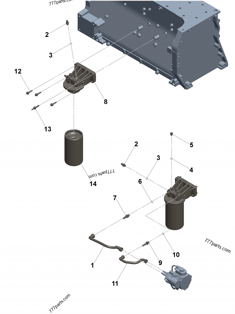 3691908 Fuel supply tube - Cummins spare part | 777parts.com