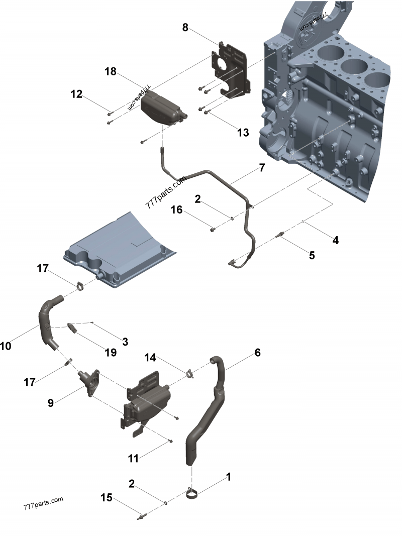 3692324 Breather tube - Cummins spare part | 777parts.com