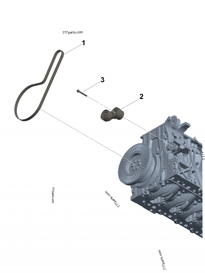 3693698 Belt tensioner - Cummins spare part | 777parts.com