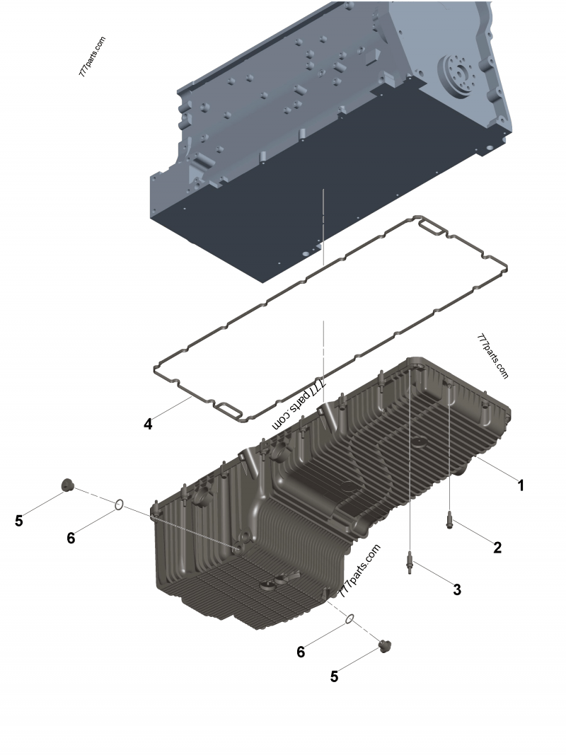 3694997 Oil pan - Cummins spare part | 777parts.com