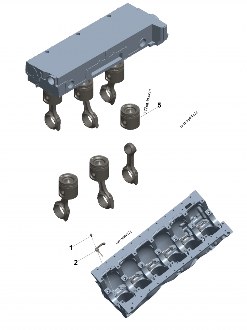 3697230 Engine piston - Cummins spare part | 777parts.com