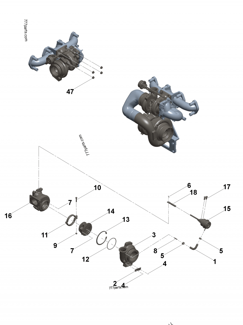 3769492 Turbocharger actuator - Cummins spare part | 777parts.com