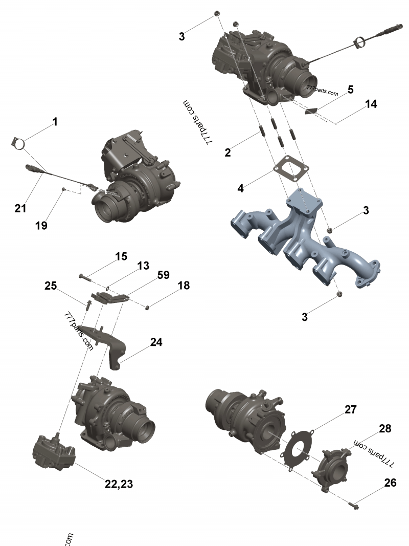3778369 Turbocharger electric actuator - Cummins spare part | 777parts.com