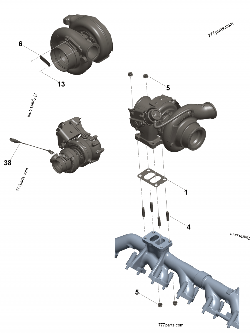3787463 Turbocharger speed sensor - Cummins spare part | 777parts.com