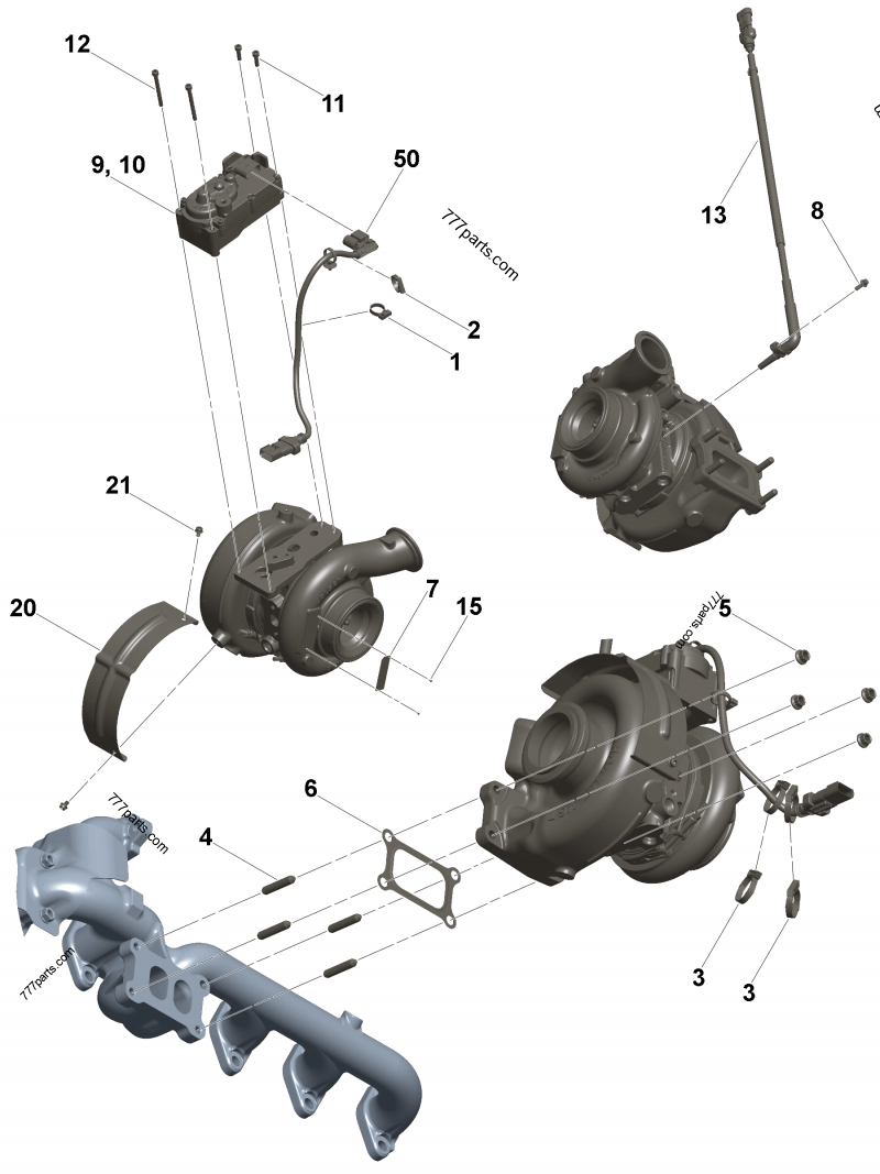3788936 Turbocharger electric actuator - Cummins spare part | 777parts.com