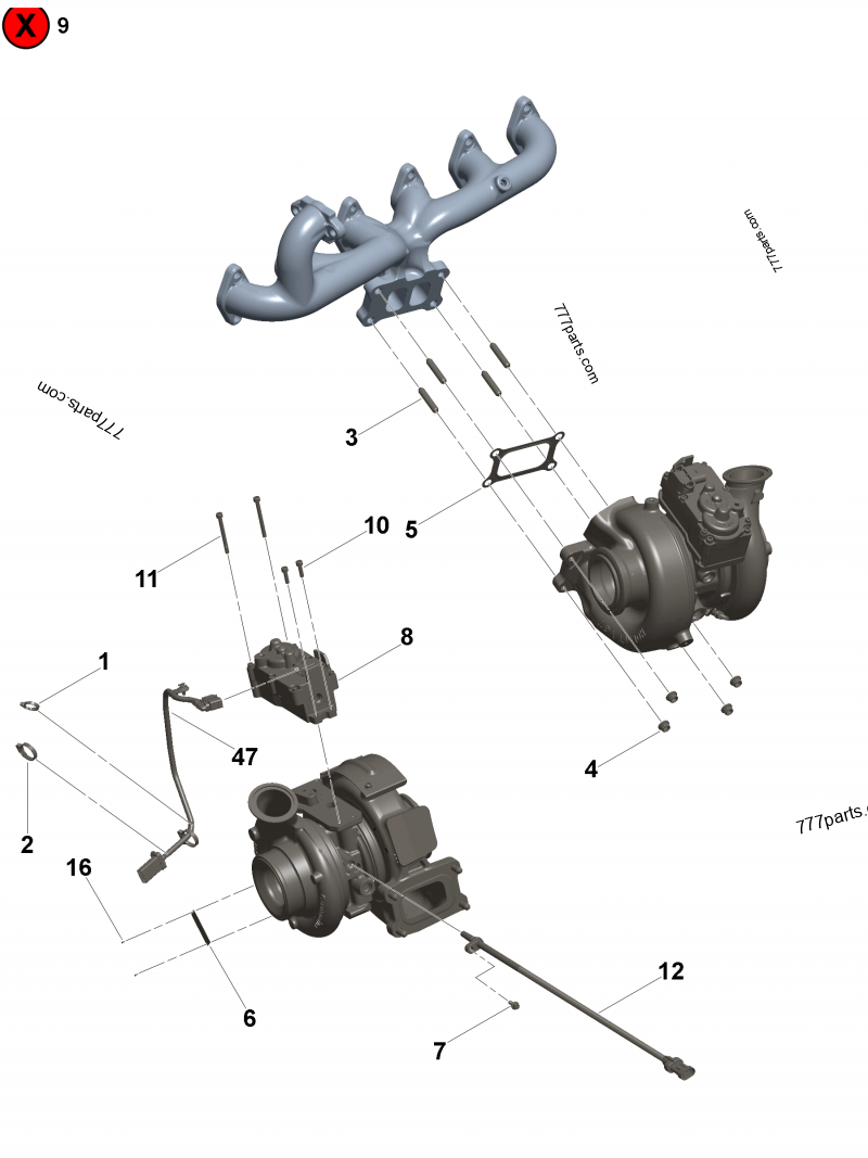 3788936 Turbocharger electric actuator - Cummins spare part | 777parts.com