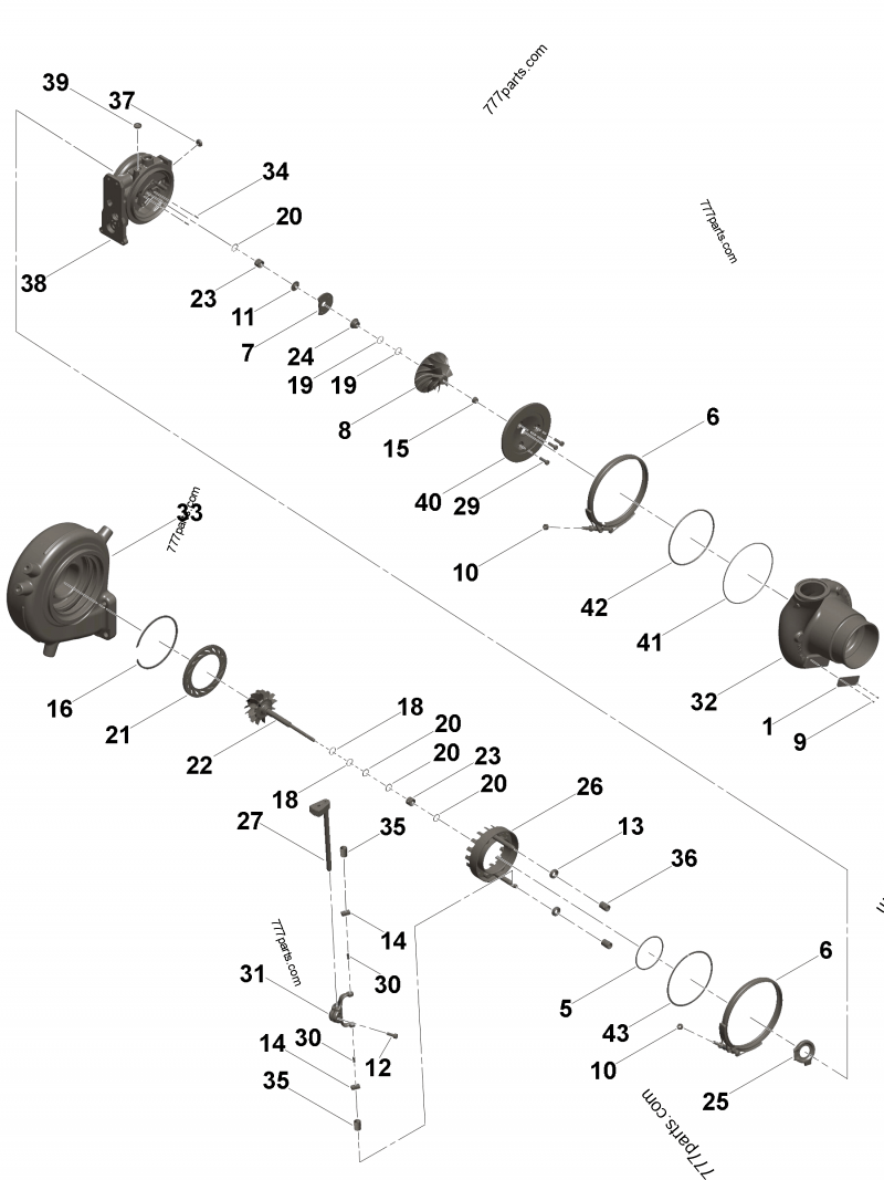 3789607 Turbocharger - Cummins spare part | 777parts.com