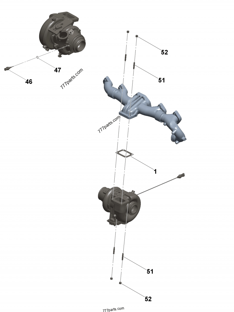 3796388 Turbocharger - Cummins spare part | 777parts.com