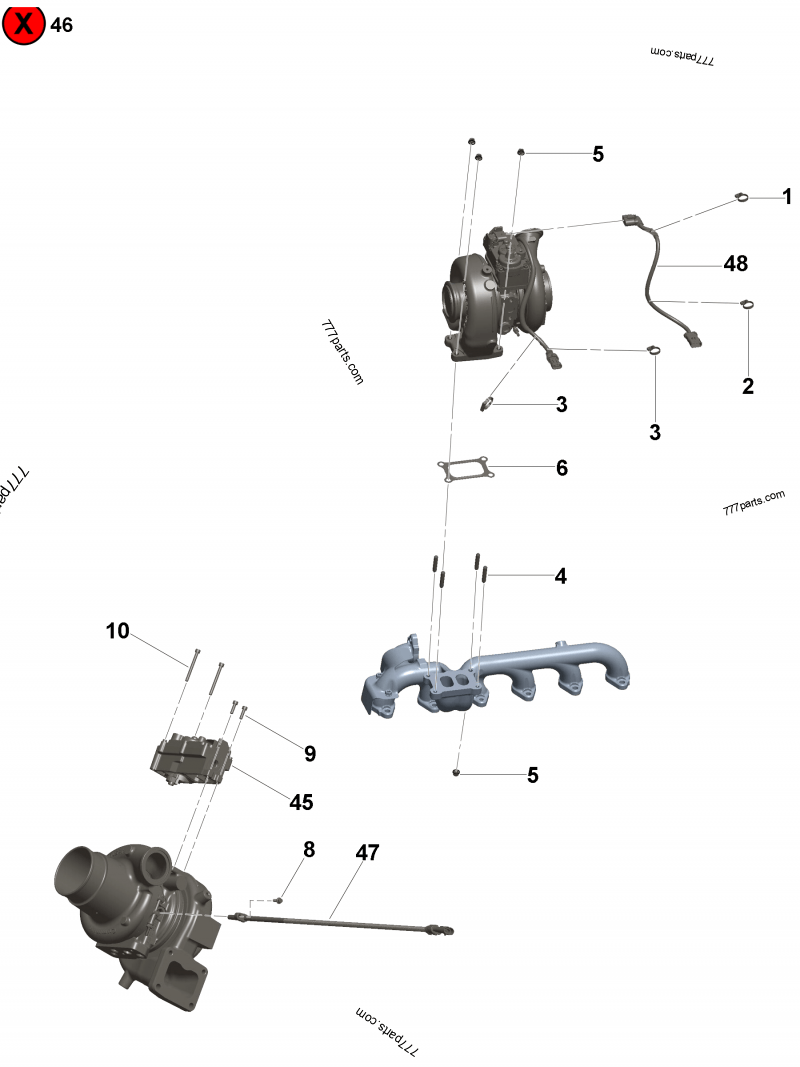 3796566 Turbocharger compressor impeller - Cummins spare part ...