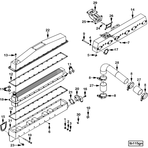 216486 Aftercooler cover gasket - Cummins spare part | 777parts.com