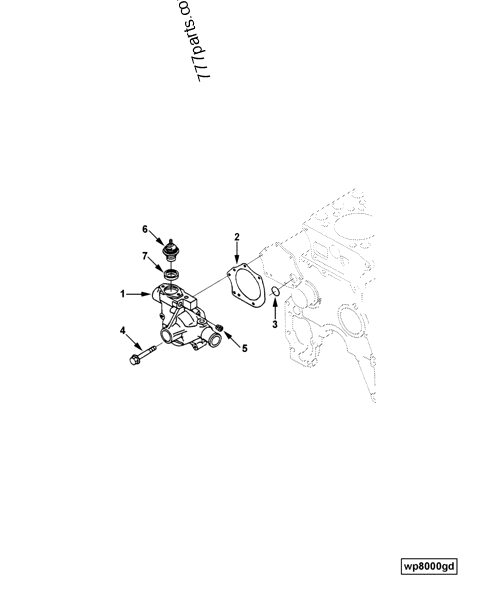 3800884 Thermostat kit - Cummins spare part | 777parts.com