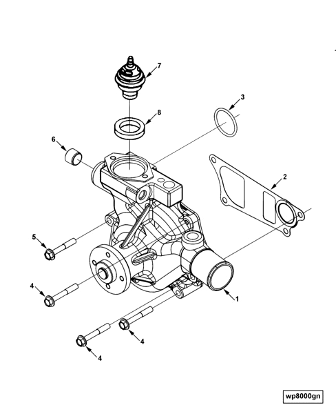 3800884 Thermostat kit - Cummins spare part | 777parts.com