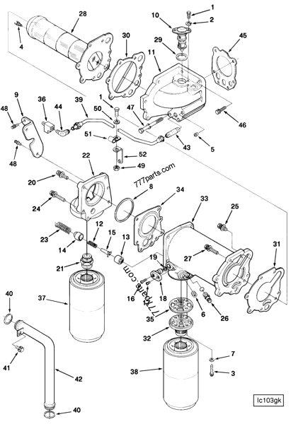 3801199 Oil cooler seal kit - Cummins spare part | 777parts.com