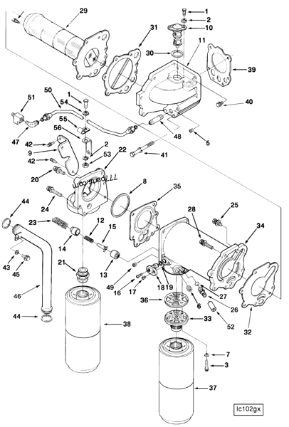3801199 Oil cooler seal kit - Cummins spare part | 777parts.com