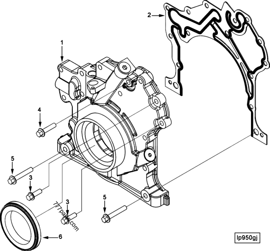 2830972 Lubricating oil pump gasket - Cummins запчасть для спецтехники ...