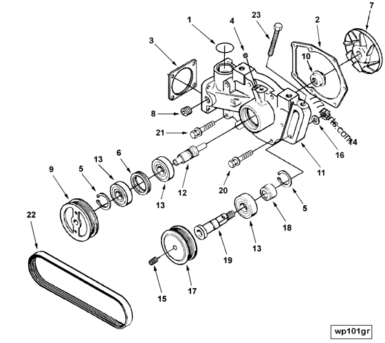 3801708 Water pump - Cummins spare part | 777parts.com